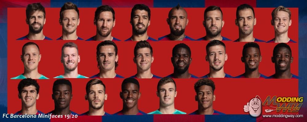 FC Barcelona Minifaces19/20 - FIFA 15 at ModdingWay