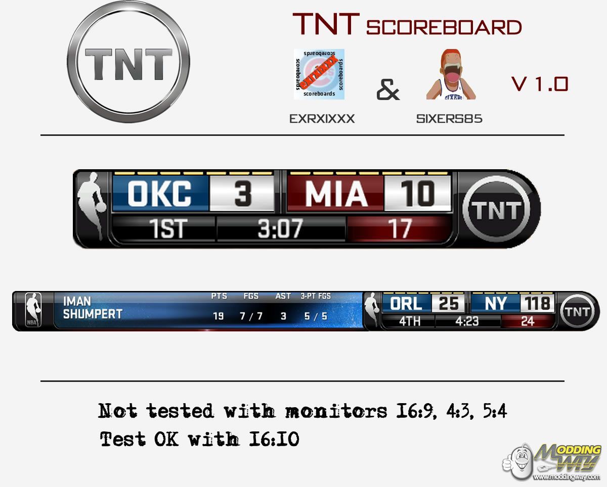 TNT Scoreboard V1 0 NBA 2K14 TNT Scoreboard V1 0 NBA 2K14